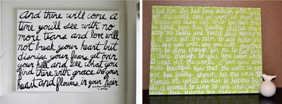 PAINT BY LYRICS - SWIISH Blog