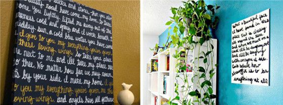 PAINT BY LYRICS - SWIISH Blog