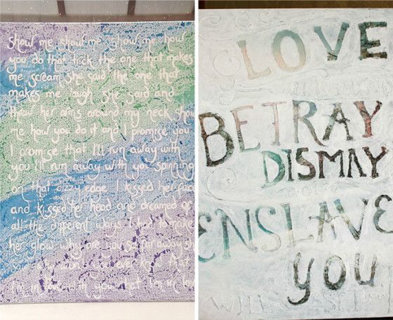 PAINT BY LYRICS - SWIISH Blog